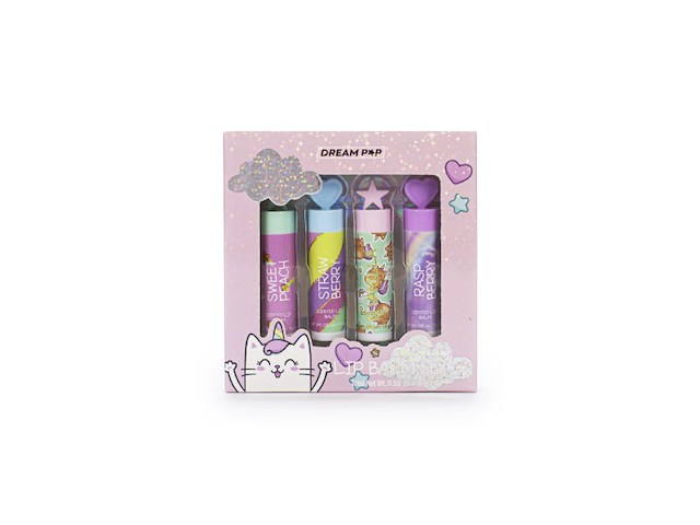Balzam za usne set 4 - Dream Pop, Molded caps