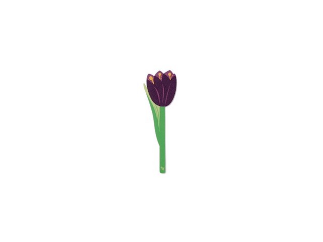 Bukmarker - Flower Bookmarks, Purple Tulip