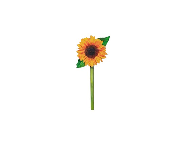Bukmarker - Flower Bookmarks, Painted Sunflower