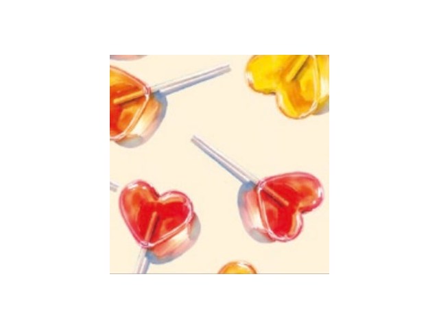 Ukrasni papir T - Heart Lollipops, 70x50 cm