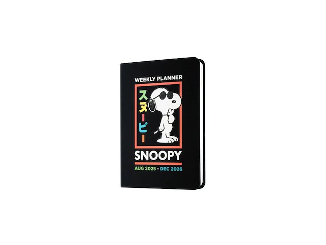 Datumirana agenda 2025/26 - Snoopy, 17 Months, Week To View