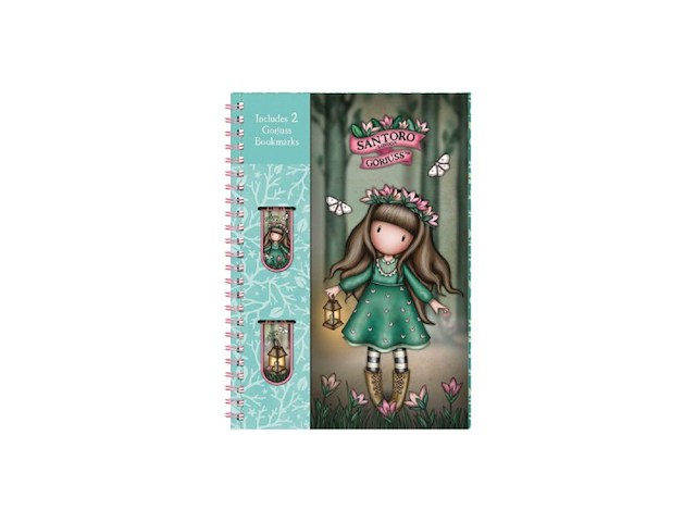 Agenda - Woodland Wildflower, With Bookmarks, spirala