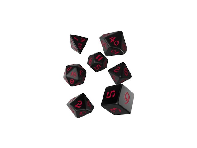 Kockice set 7 - Classic, Runic, Black &; Red