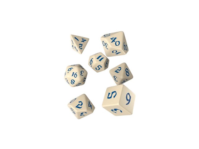 Kockice set 7 - Classic, Runic, Beige &; Blue