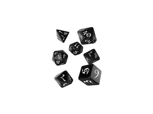 Kockice set 7 - Classic, RPG, Black &; White