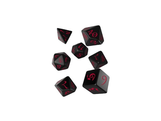 Kockice set 7 - Classic, RPG, Black &; Red
