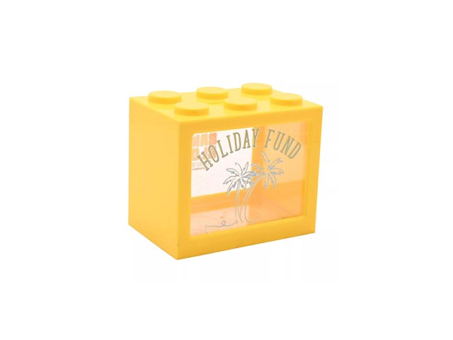 Kasica - Bank Blox, Holiday Fund, Yellow