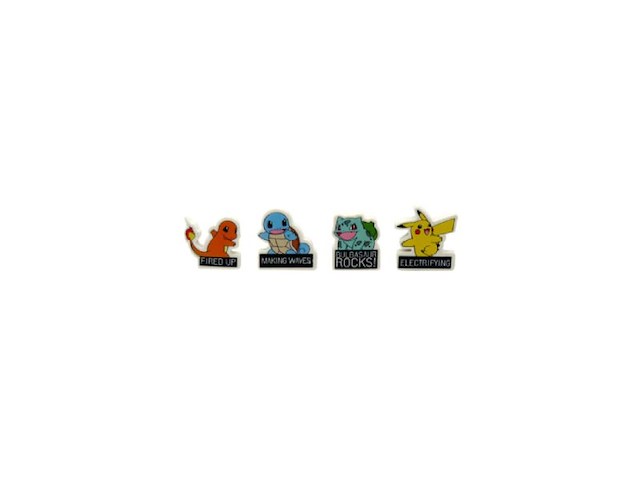 Gumice za brisanje set 4 - Pokemon