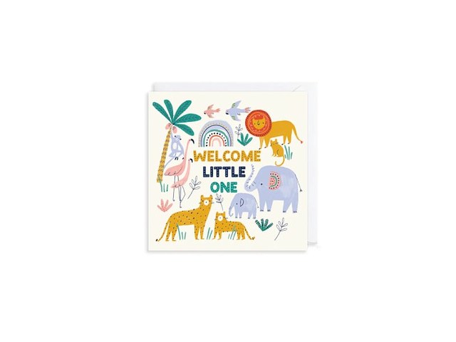 Čestitka - Little One, Jungle Animals