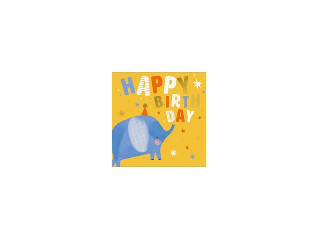 Čestitka - Happy Birthday, Elephant