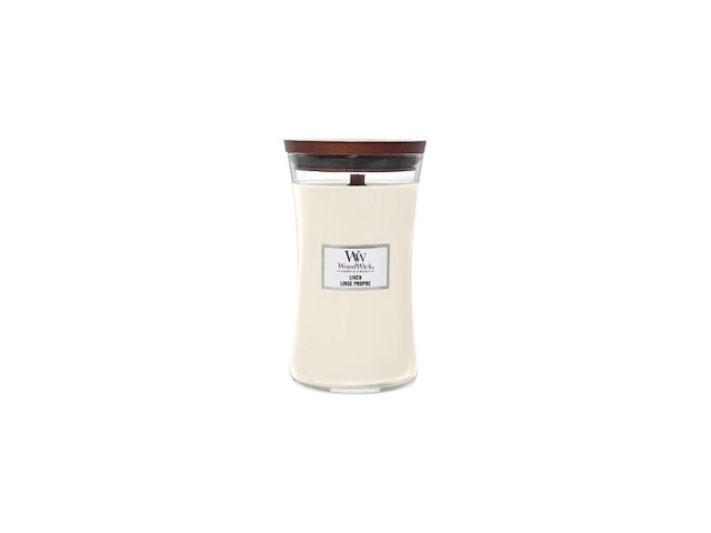Mirišljava sveća - WoodWick Classic, Linen, large