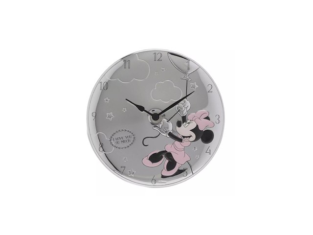 Zidni sat - Disney, Mickey and Minnie, Minnie, Silver 999