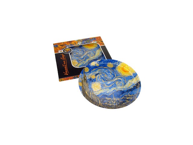 Poslužavnik - Van Gogh, Starry Night, Round, 30 cm