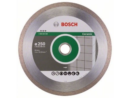 BOSCH Dijamantska rezna ploča Best for Ceramic 2608602638, 250 x 30/25,40 x 2,4 x 10 mm
