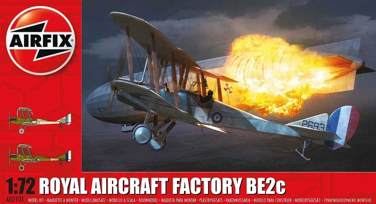 AIRFIX 1/72 Royal Aircraft Factory BE2c Night Fighter