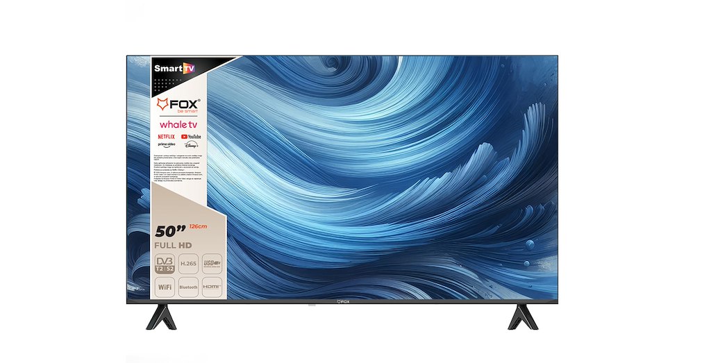 Fox Televizor 50WHA470E 50", Full HD, DLED, Smart TV, Crni