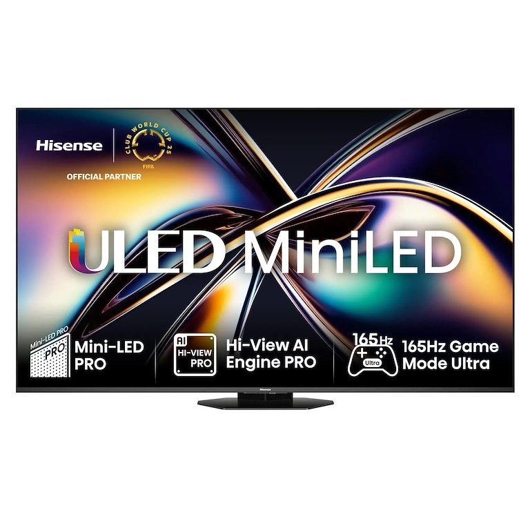Hisense Televizor 85U8Q 85", MiniLED, 4K UHD, 165 Hz, Smart, VIDAA OS, Crni