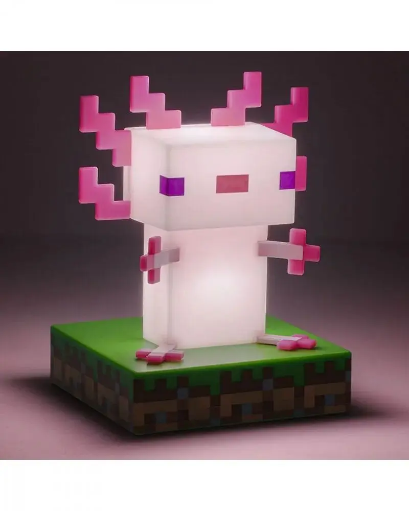 Paladone lampa Minecraft Akolotl ikona, roze