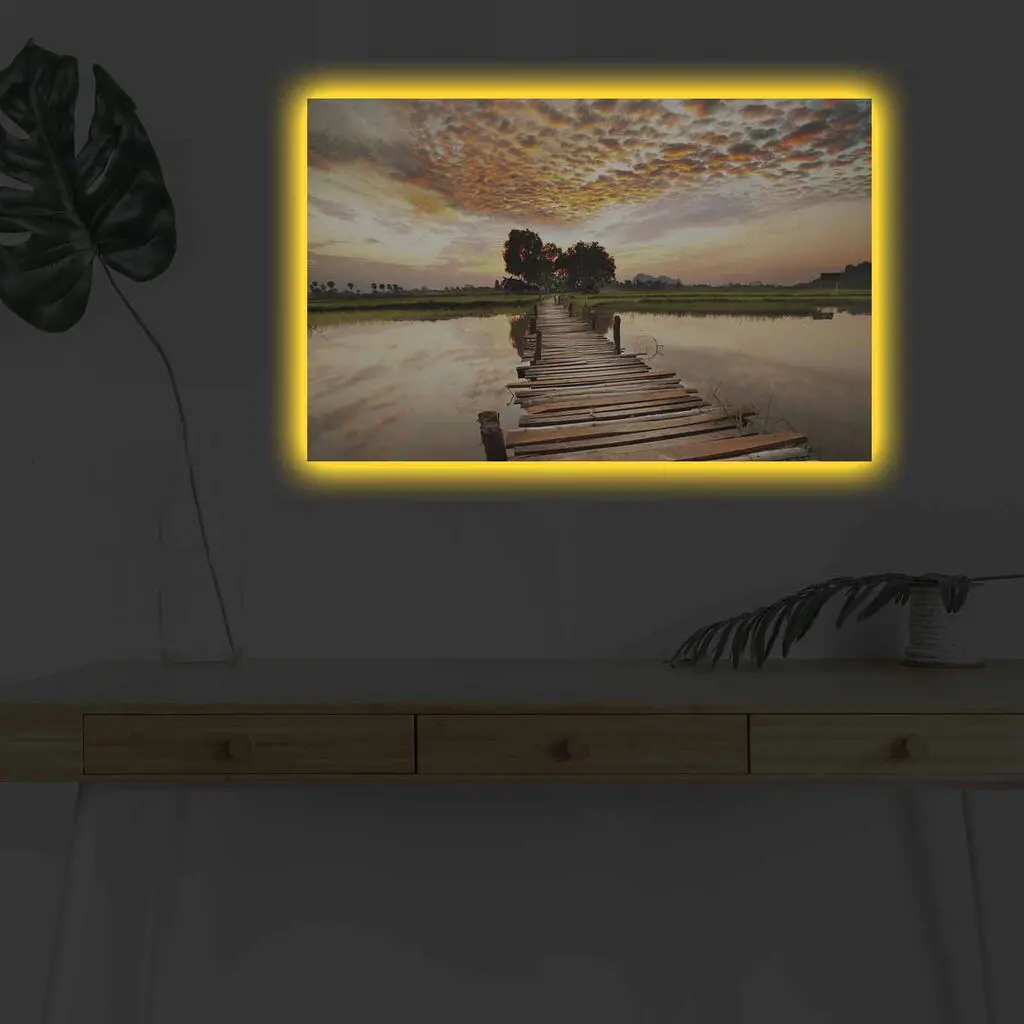 Wallity Slika sa LED osvetljenjem 4570DHDACT-087, 45x70 cm