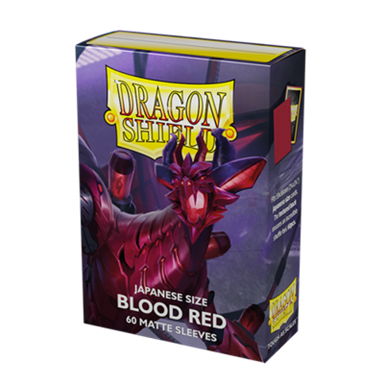 Dragon Shield Small Sleeves - Japanese Matte Blood Red 'Juusouken' (60 Sleeves)