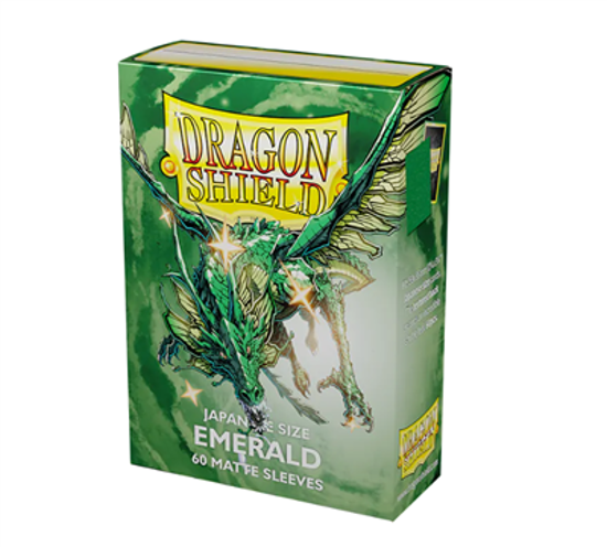 Dragon Shield Small Sleeves - Japanese Matte Emerald (60 Sleeves)