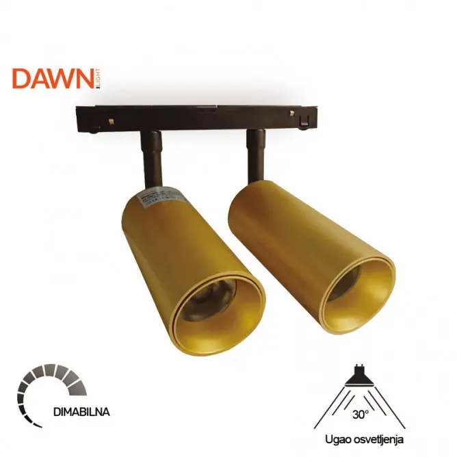 Dawn Magnetic 08-20 Spot rasveta, LED, 2x10w 3000K, 24°,48V, Mesing