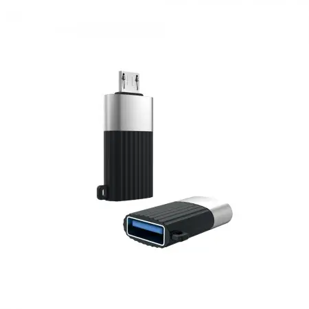 XO adapter NB149-G USB 2.0 na mikro USB, crn