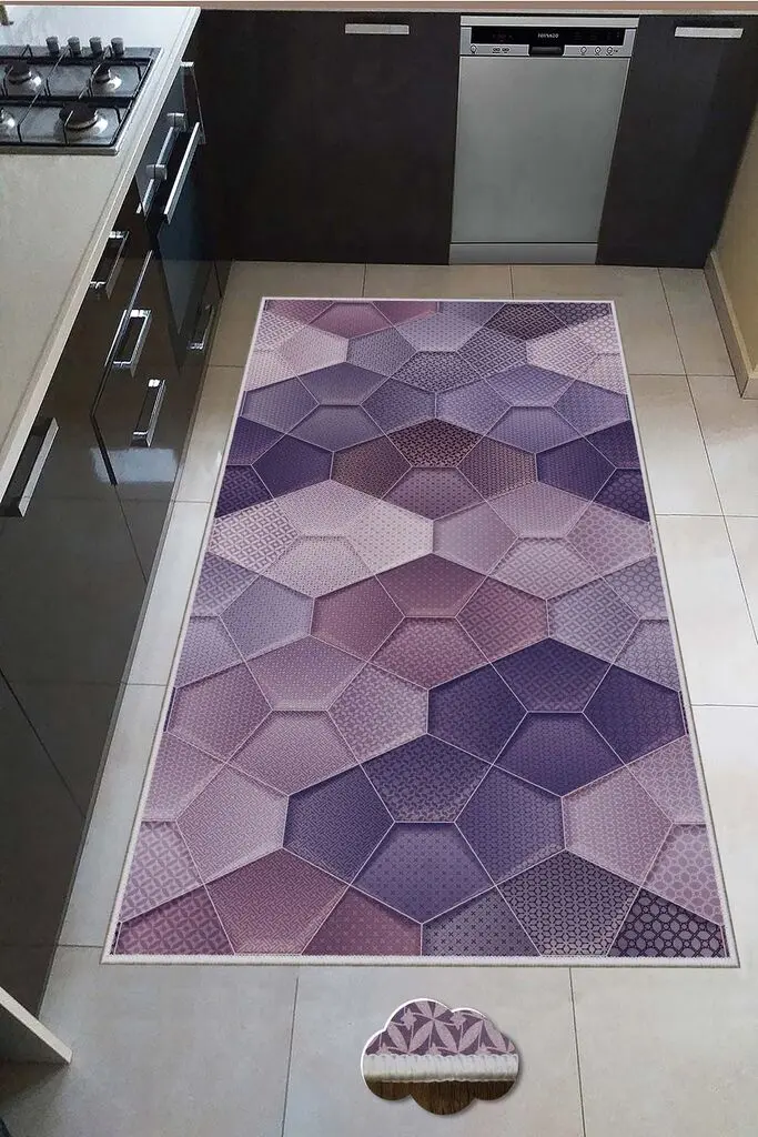Conceptum Hypnose Tepih Hmnt556, Pravougaoni, 160 x 230 cm, Ljubičasti