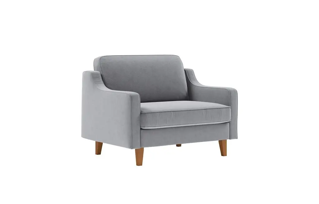 Atelier del Sofa Fotelja Robin Loveseat, Svetlosiva