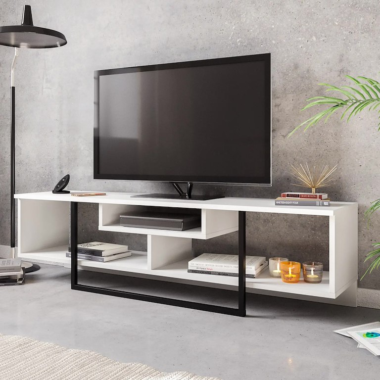 Hanah home TV Komoda Asal (150) Belo-Crna