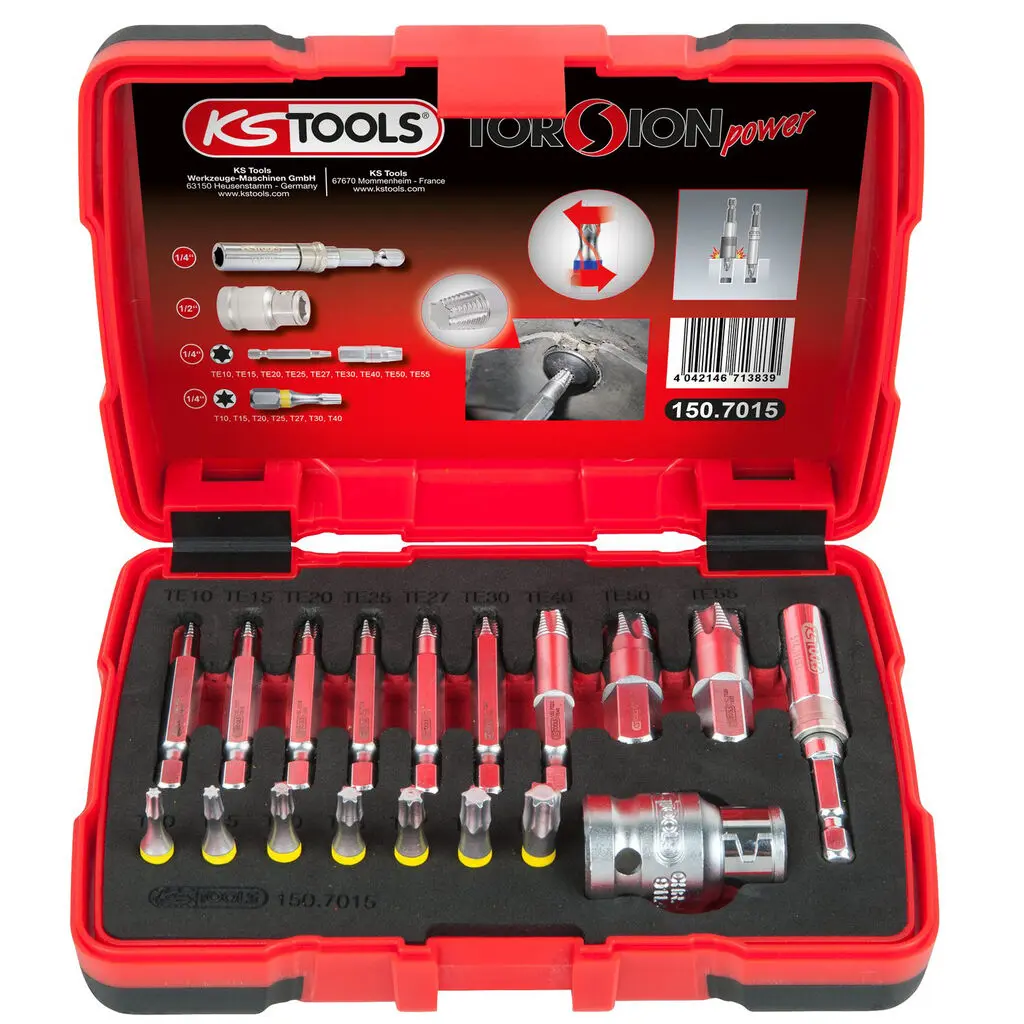 KS Tools Set odvijača za specijalne TX šrafove 150.7015, 18 komada