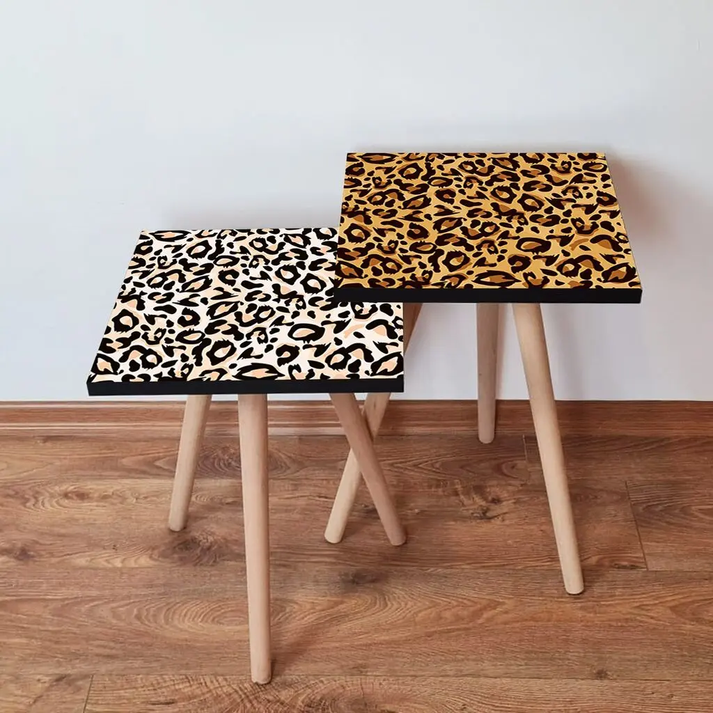 Hanah Home Set klub stočića 2Shp321, 2 komada, Šareni
