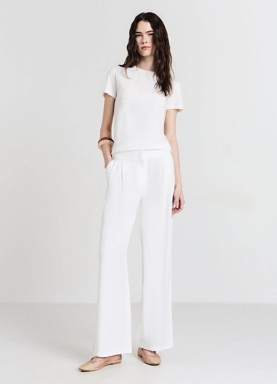 PLAIN PALAZZO TROUSERS BELA VUNA