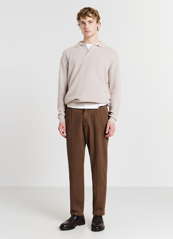 PLAIN CHINO TROUSERS ČOKOLADA