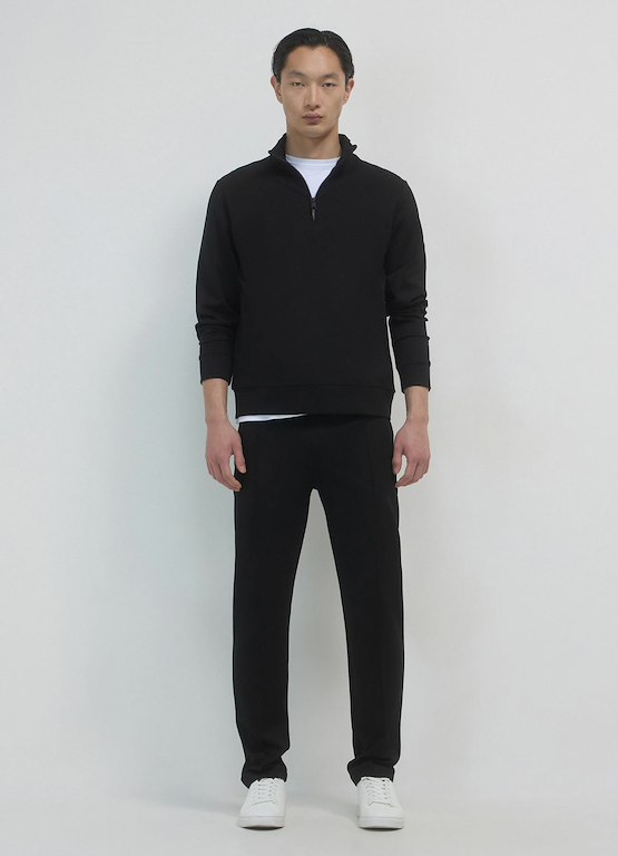 HALF-ZIP SWEATSHIRT CRNA