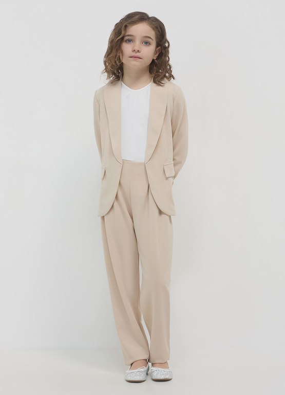 ELEGANT PLAIN TROUSERS BEIGE VIVO
