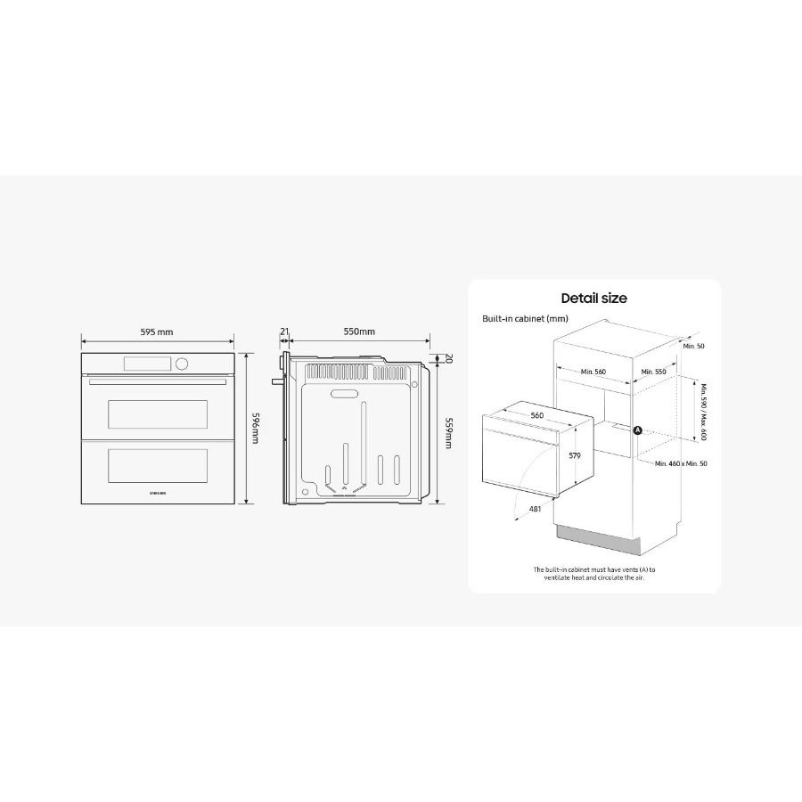 Samsung ugradna rerna NV7B5750TAK/U3