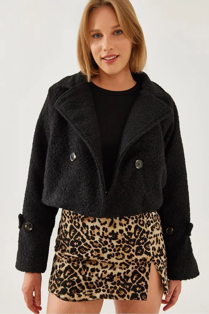 Bianco Lucci Ženska jakna MDMCJFTG, Regular, Crna