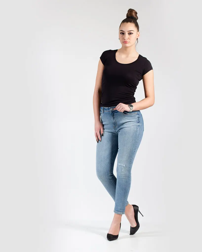 Denistar Ženske farmerke 200-3110, Slim fit, Plave