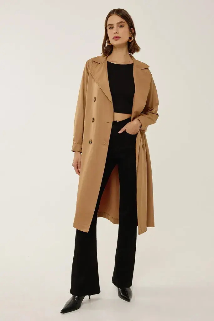 Hiccup Ženski mantil W5000000766, Smeđi