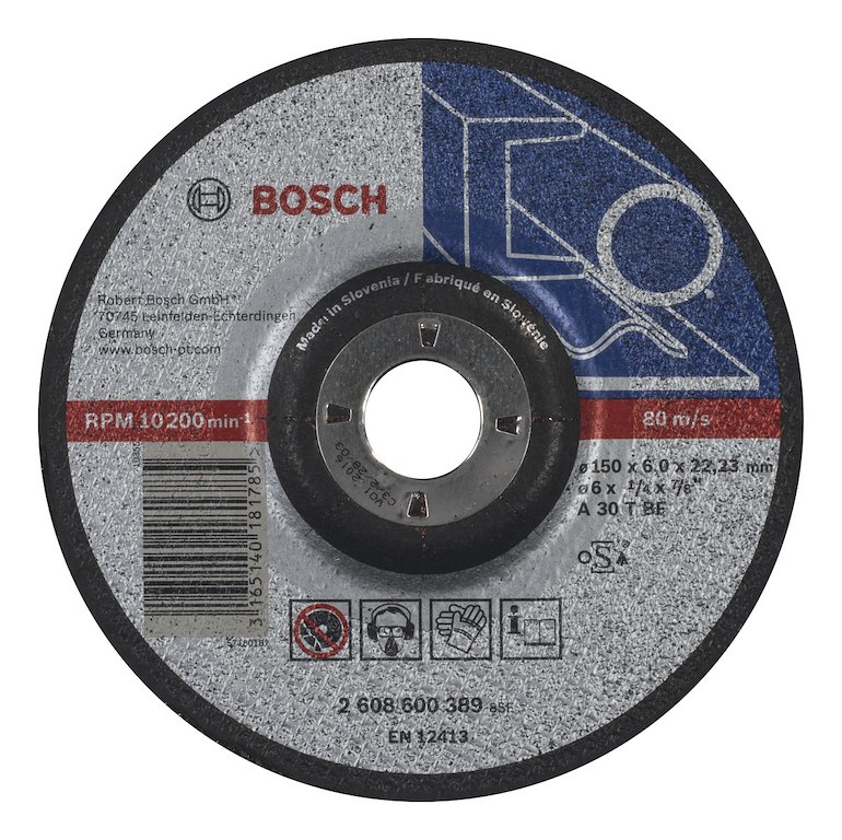 BOSCH Brusne ploče Expert for Metal s udubljenim središtem prečnika 22,23 mm, za male ugaone brusilice 2608600389ID: EK000792755