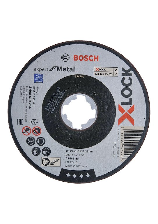 BOSCH Rezne ploče Expert for Metal X-LOCK s ravnim središtem 2608619254ID: EK000790094