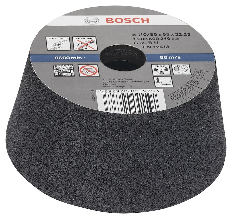 BOSCH Lončasti brusevi konusni, kamen 1608600240ID EK000790991