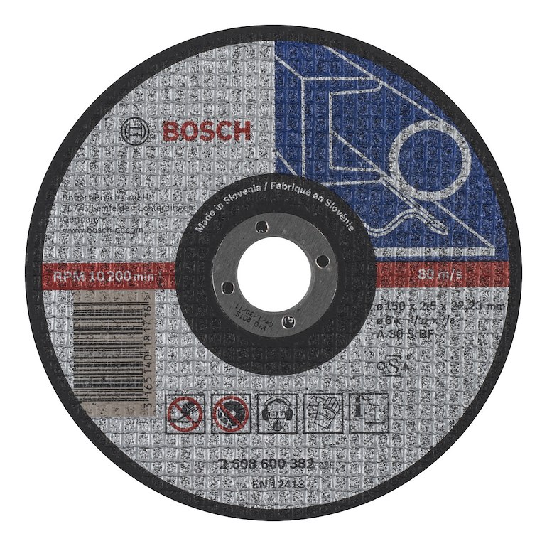 BOSCH Rezne ploče Expert for Metal s ravnom sredinom prečnika 22,23 mm, za male ugaone brusilice 2608600382ID: EK000791920