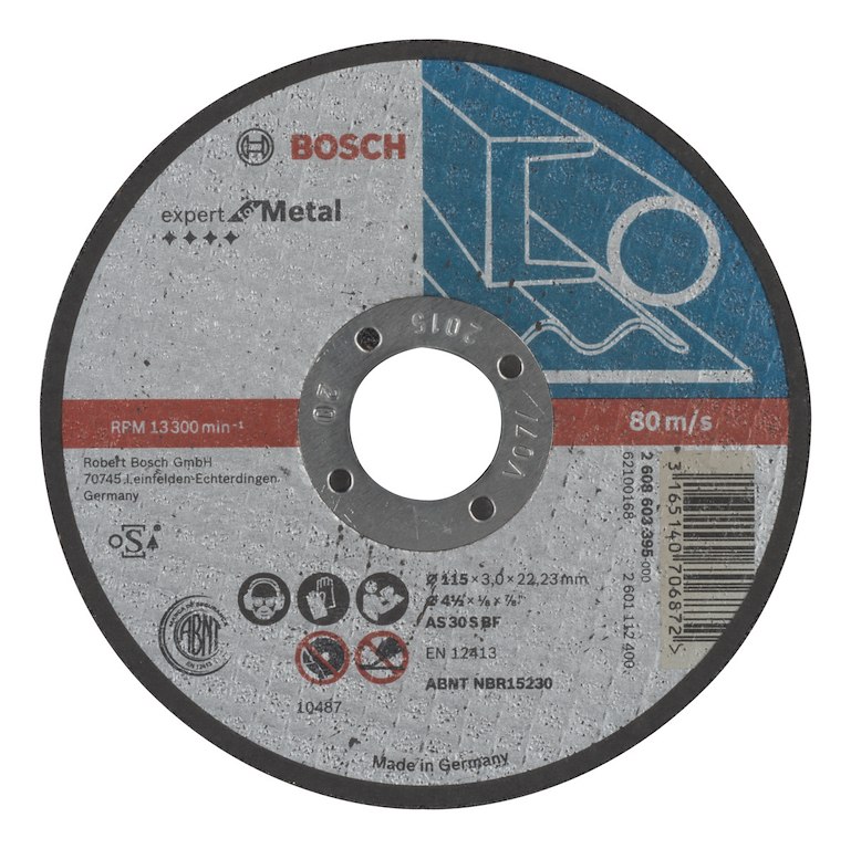 BOSCH Rezne ploče Expert for Metal s ravnom sredinom prečnika 22,23 mm, za male ugaone brusilice 2608603395ID: EK000791541
