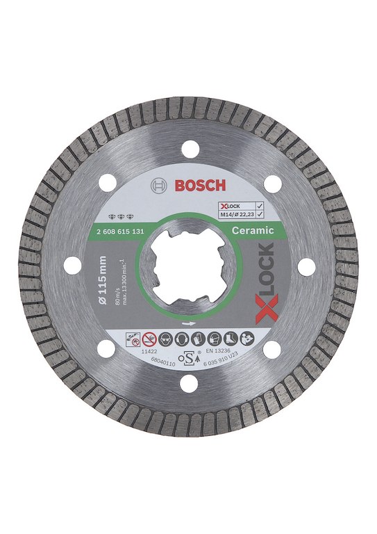 BOSCH Rezne ploče za keramiku Best for Ceramic Extra Clean Turbo X-LOCK 2608615131ID: EK000790700