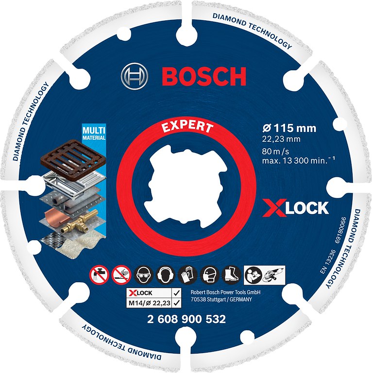 BOSCH Rezne ploče X-LOCK Diamond Metal Wheel 2608900532ID: EK000790858