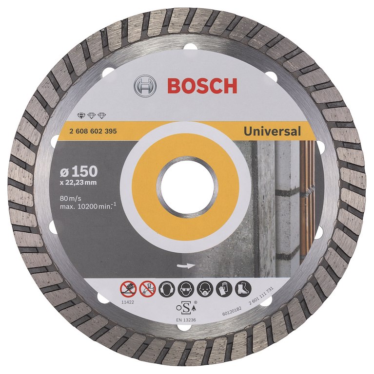 BOSCH dijamantske rezne ploče Standard for Universal Turbo za velike ugaone brusilice 2608602395ID: EK000790963