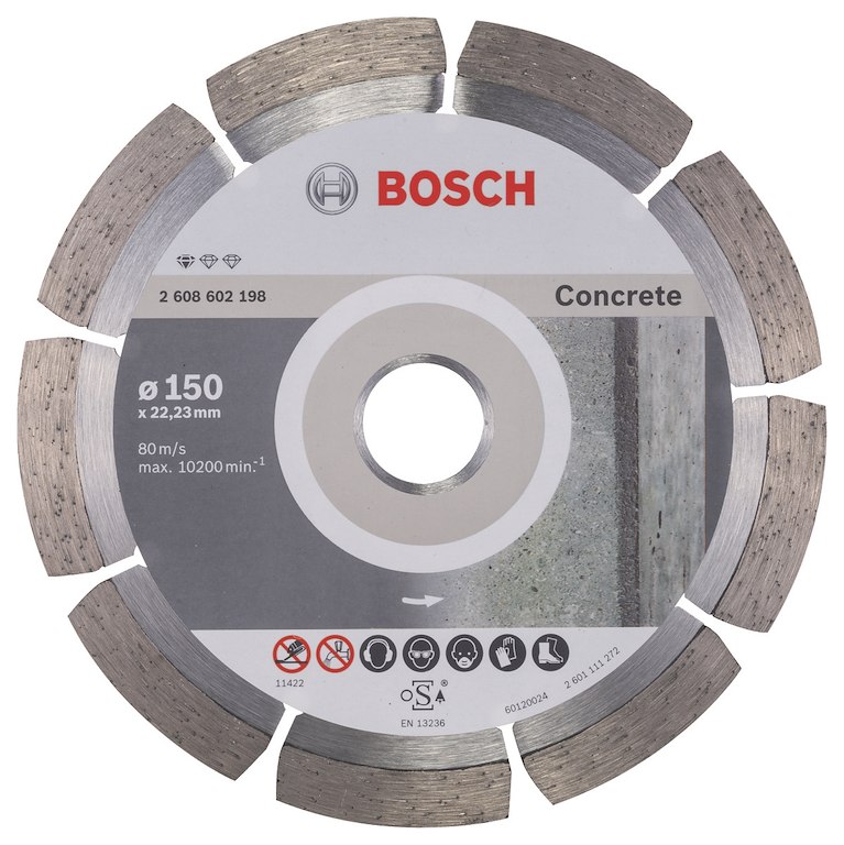 BOSCH dijamantske rezne ploče za beton Standard for Concrete za velike ugaone brusilice 2608602198ID: EK000791138