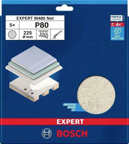 BOSCH Brusne mreže EXPERT M480 za brusilice za gips-kartonske ploče 2608901636ID: EK000793325